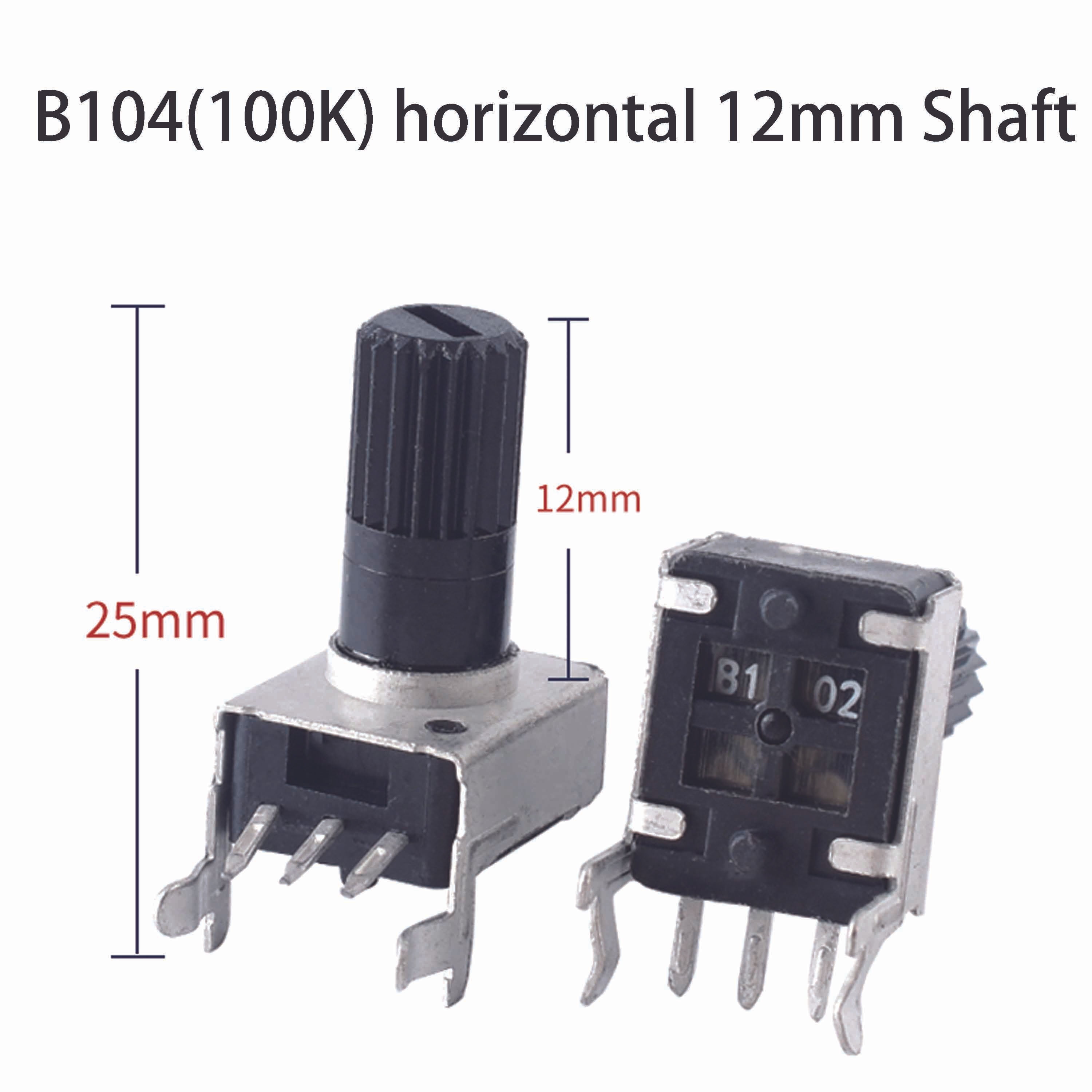 RV09 Potentiometer 5pcs Variable Resistors Single Turn Adjustable ...