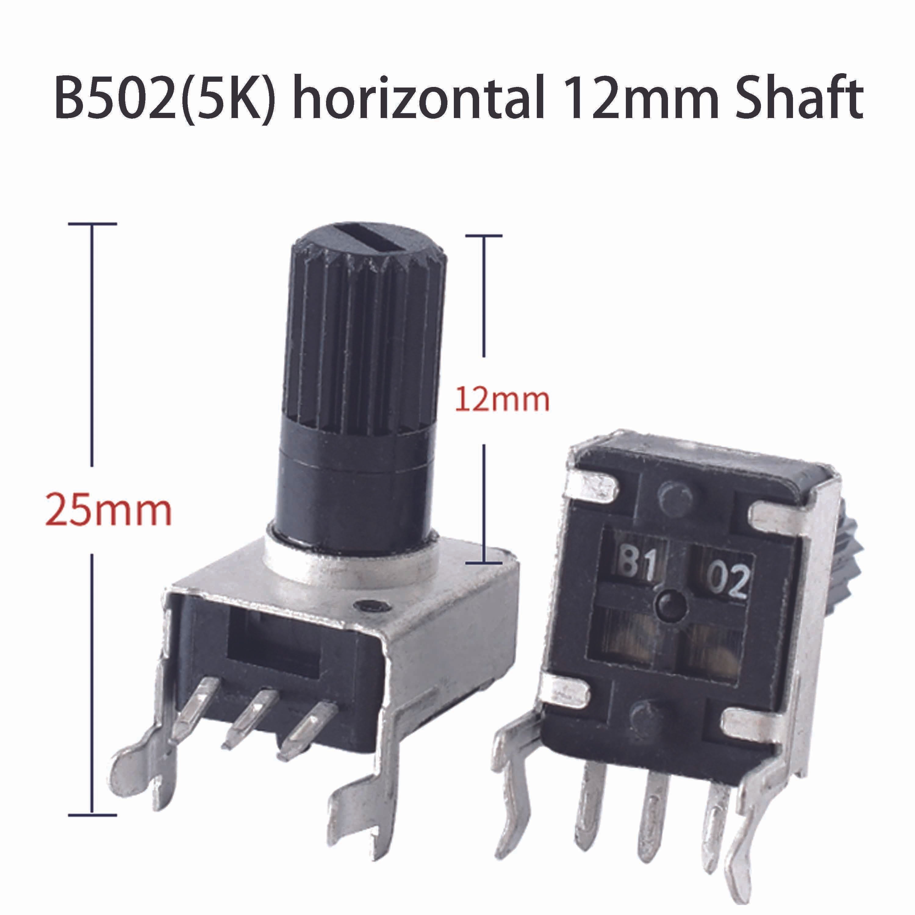 RV09 Potentiometer 5pcs Variable Resistors Single Turn Adjustable ...