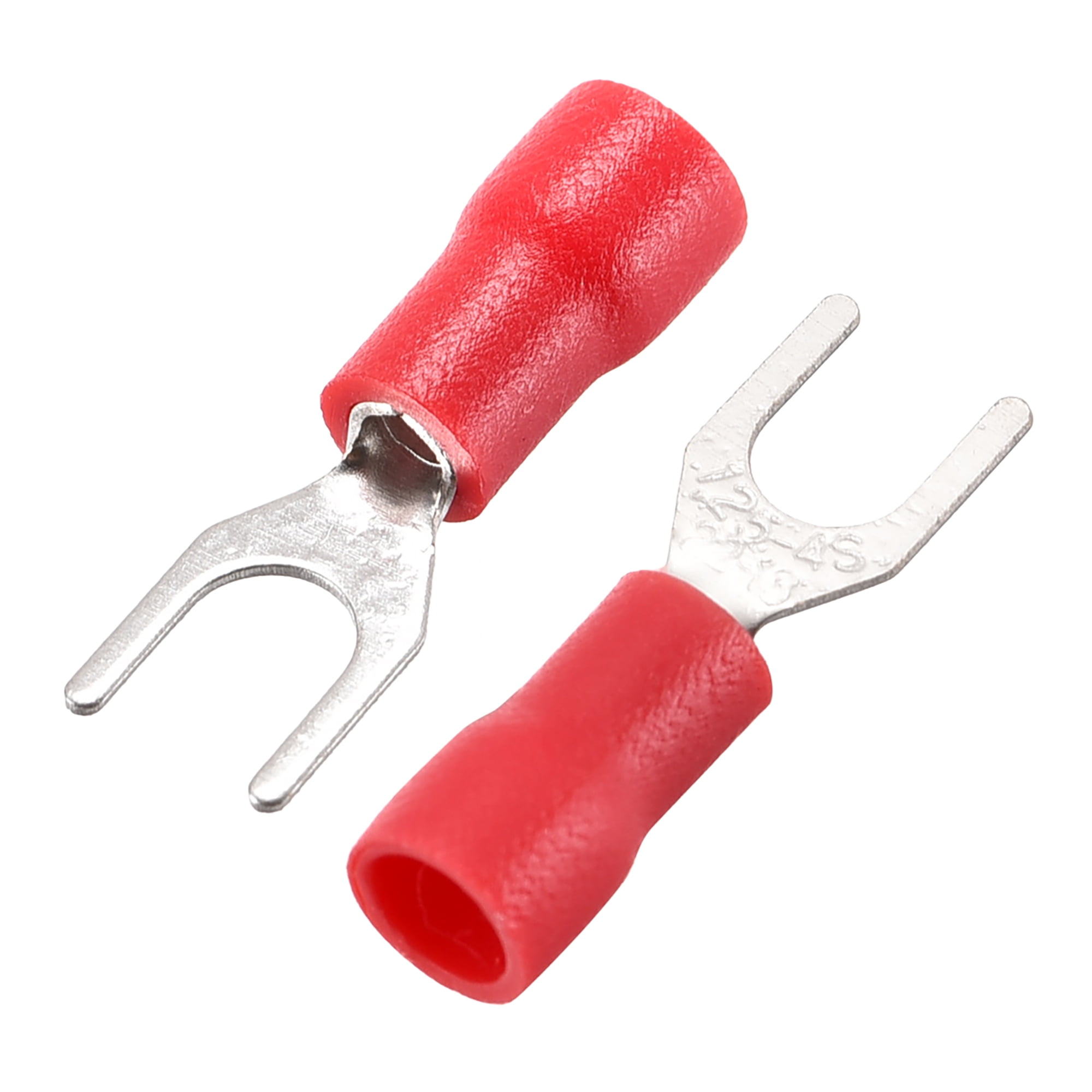 RV1.25-4S Insulated Fork Spade Wire Connector Electrical Crimp Terminal ...
