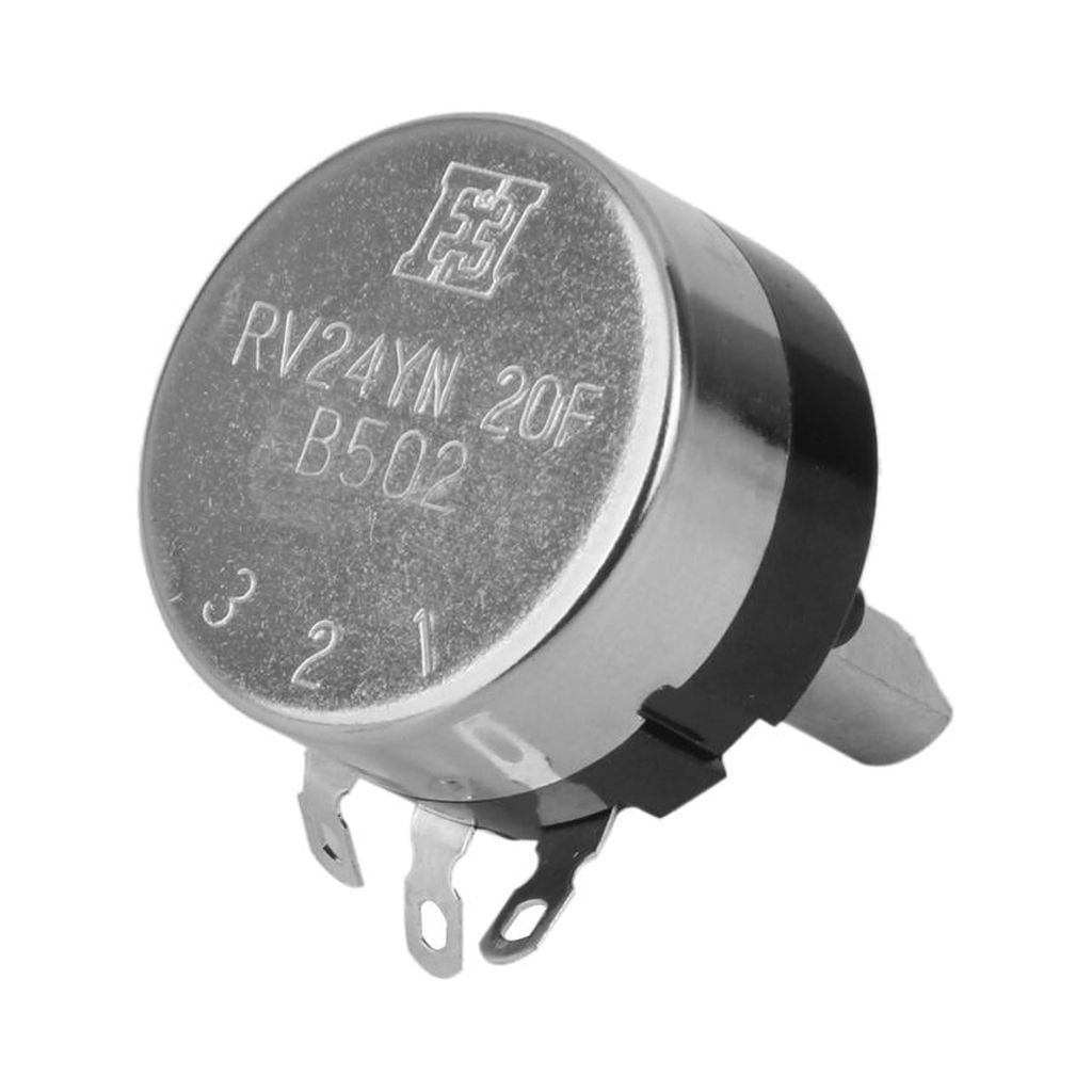 RV24YN20F/B502 5K Ohm Round Shaft Carbon Film Rotary Taper ...