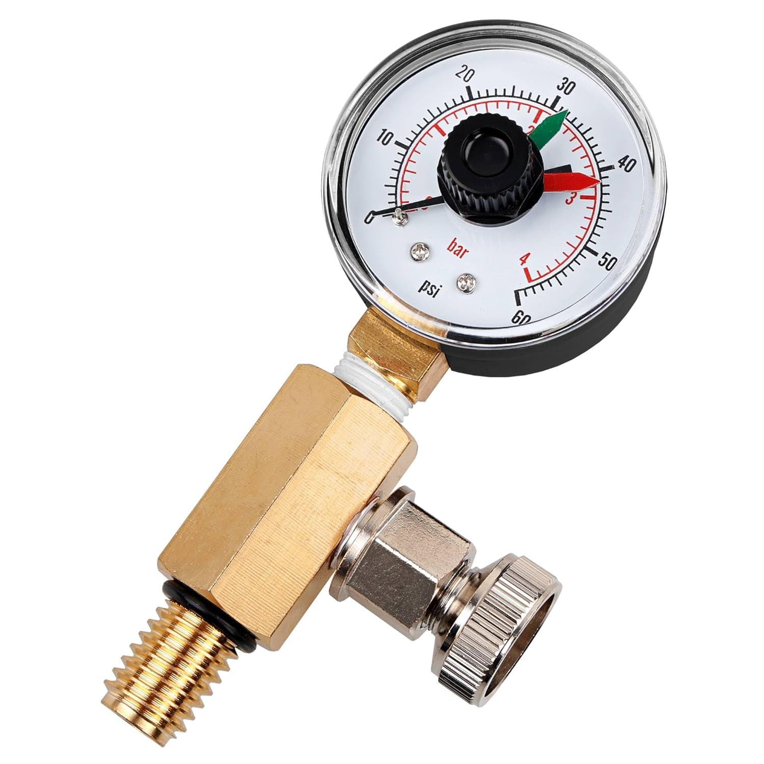 RV40500 Air Relief Valve and Gauge Assembly - Brass Valve and Gauge ...