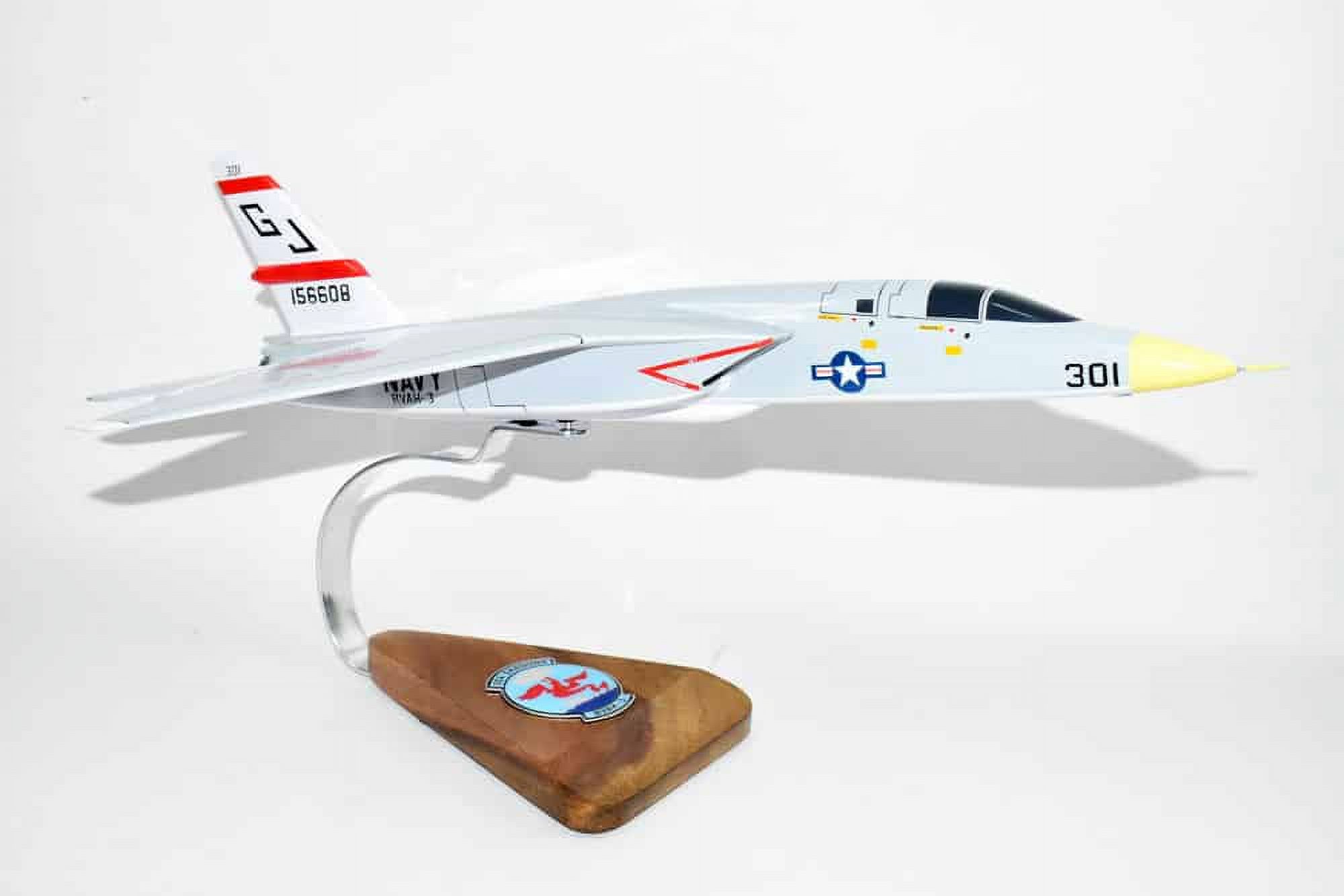 RVAH-3 Sea Dragons RA-5c Vigilante Model, 1/50th (18") Scale, Mahogany ...