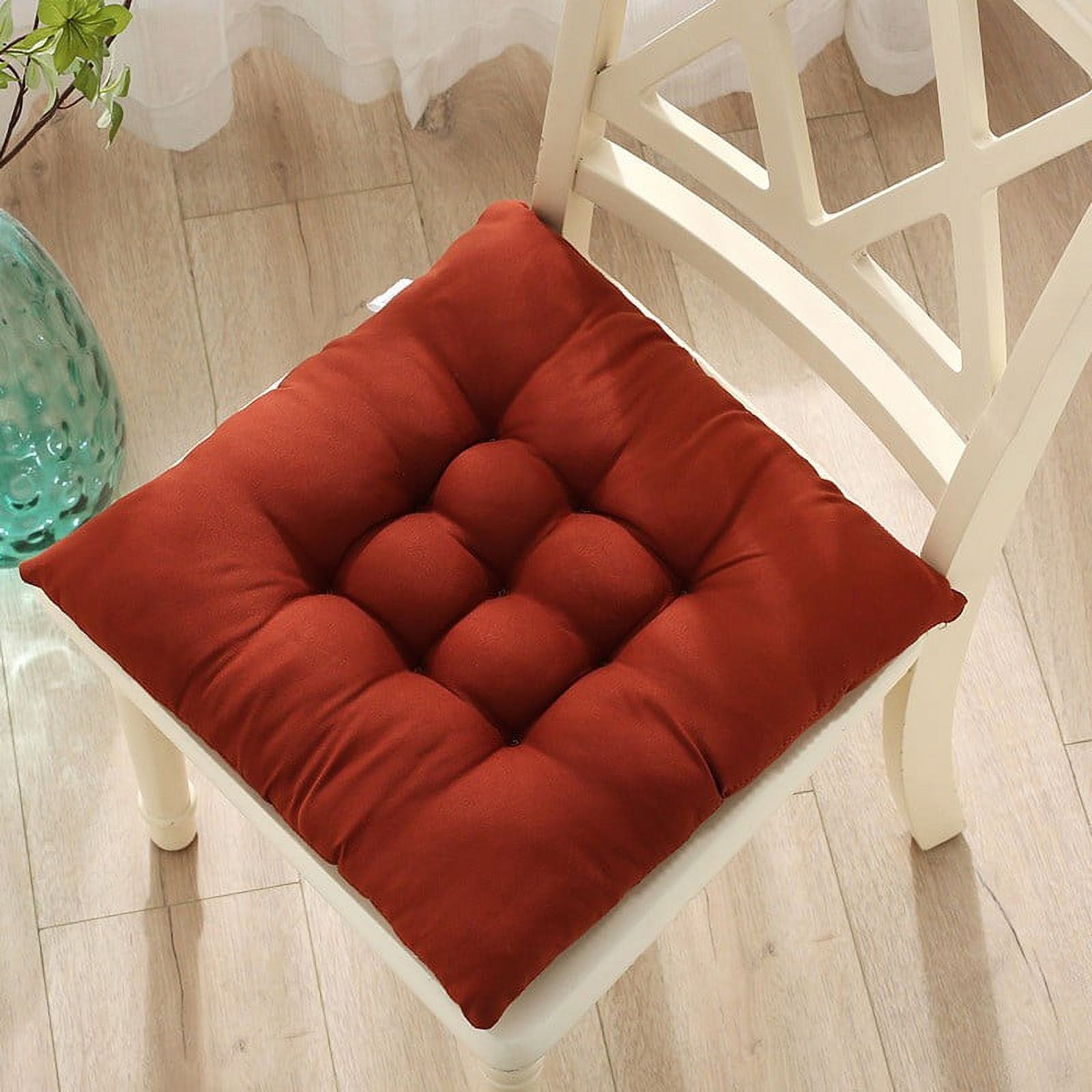 RVASTEIZO Seat Cushion, Solid Color Frosted Chair Cushion Dining Chair ...