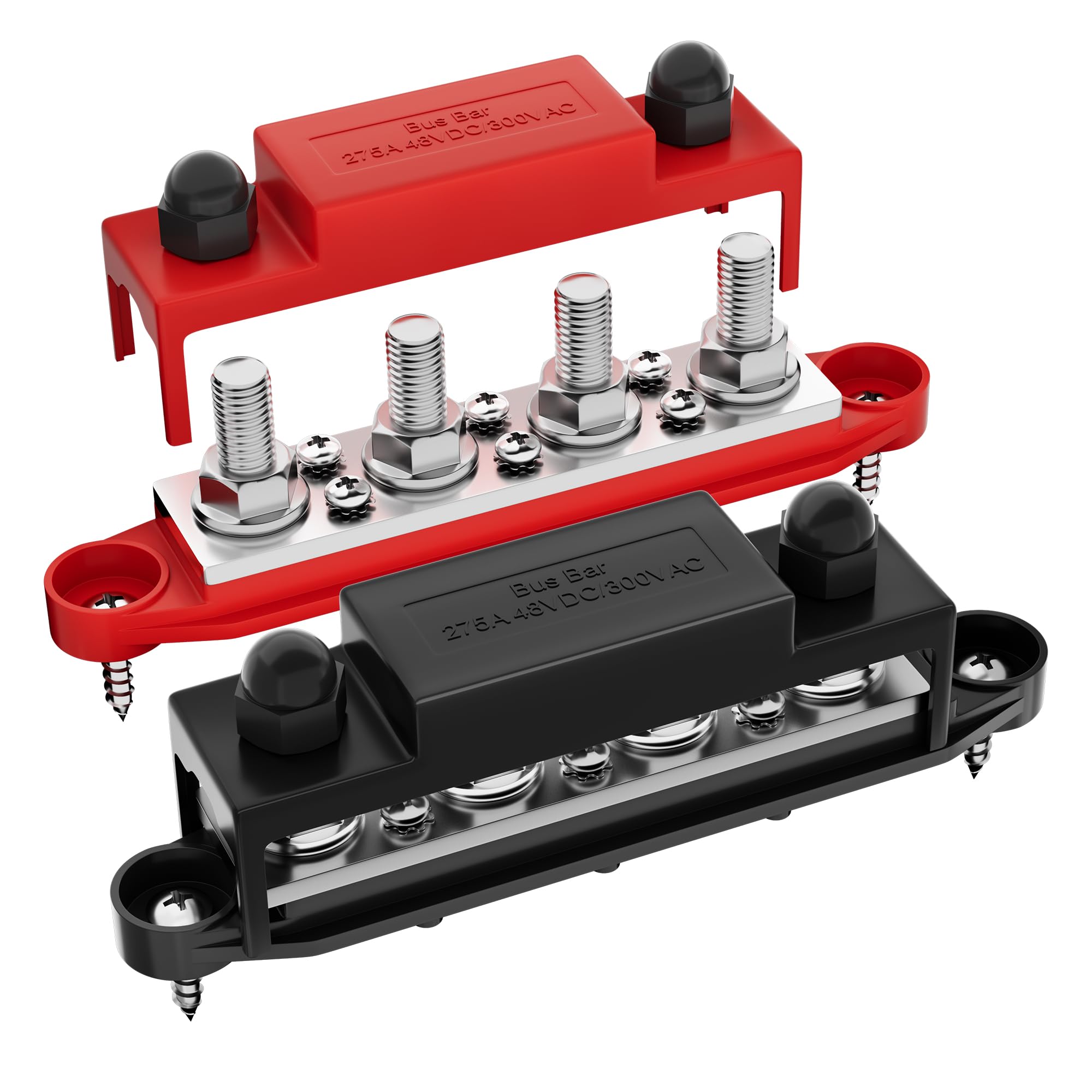 RVBOATPAT Upgrade 275A 12V Bus Bar Battery Power Distribution Block Car ...