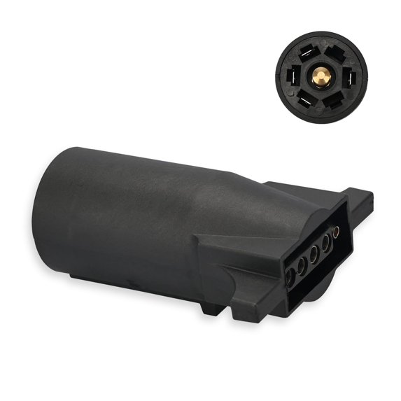 RVGUARD 12 Volt 7 Pin to 5 Pin Trailer Plug Adapter, 7 Way Blade to 5 ...