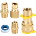 RVKXHD 1/2" QDD LP Natural Gas Quick Connect Fittings Kit, Natural and ...