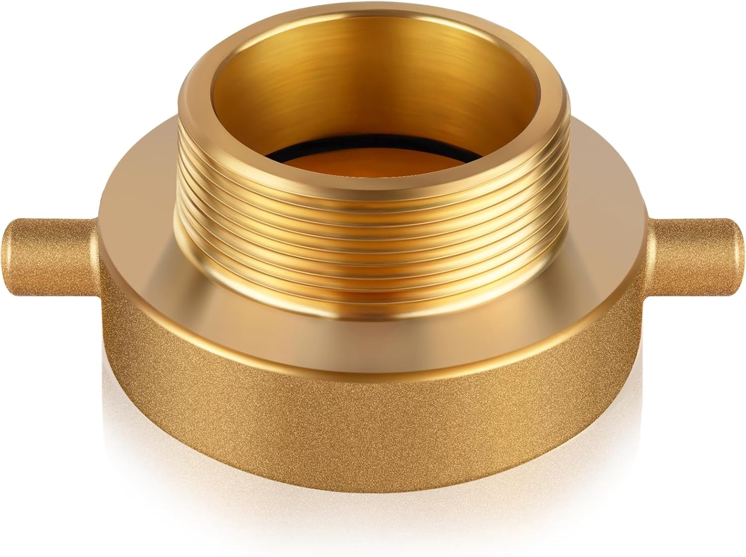 RVKXHD Brass Fire Hose Adapter, 2-1/2" NST Female x 2" NPT Male with ...
