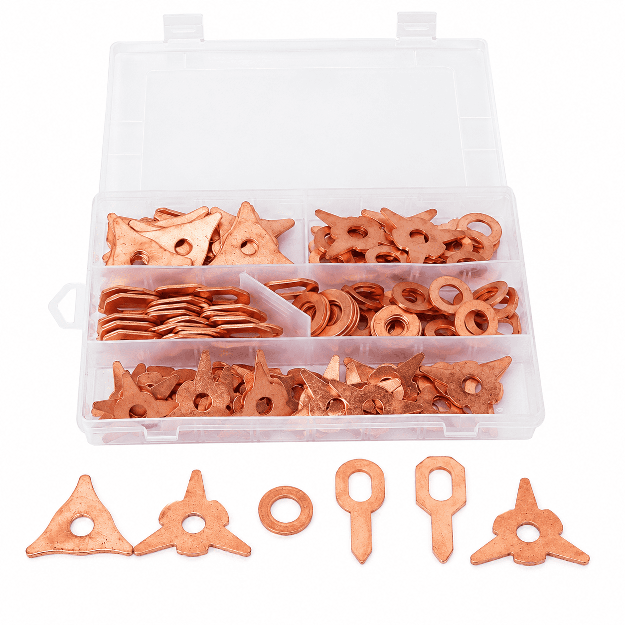 RVKXHD Dent Pulling Rings, 110 Pcs Triangle OT Round Weld Tabs for Car ...