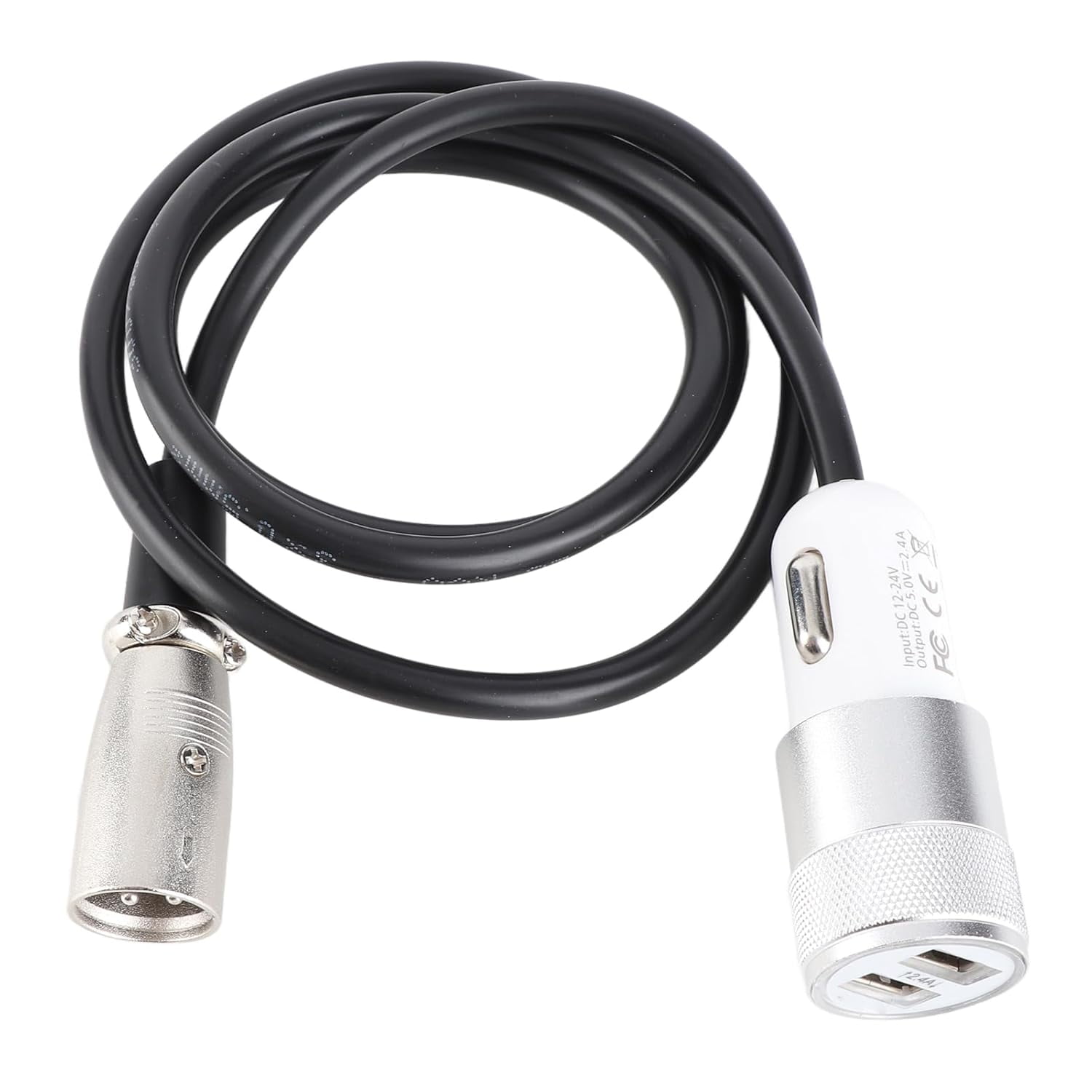 RVKXHD Dual USB Output Charging Cable with 3-pin Plug for 12V-24V ...