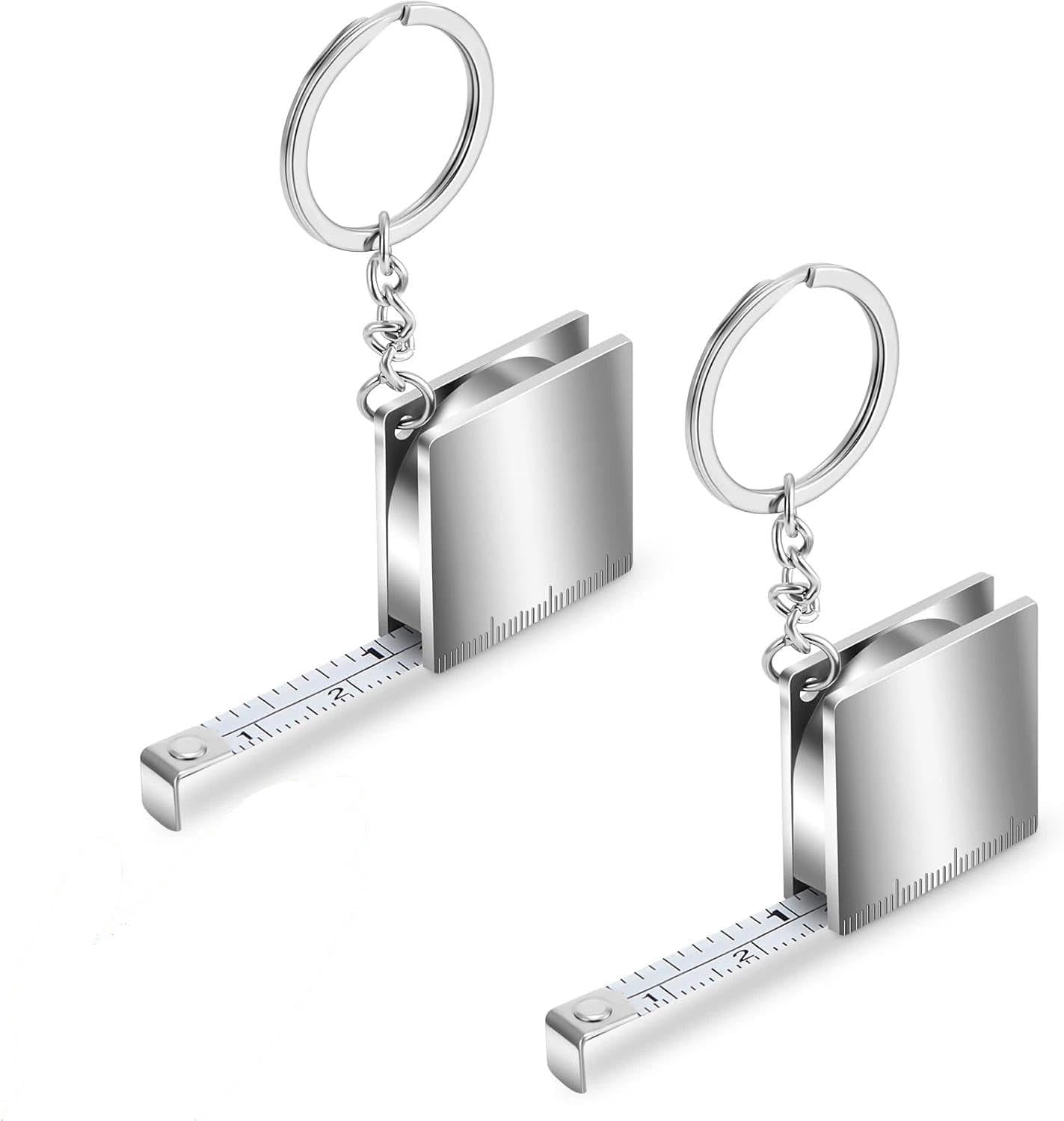 RVKXHD Pocket-Sized Mini Tape Measure, 2-Pack-Retractable Keychain ...