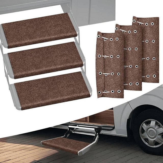 "RVLIBRO by RISTOW 22"" Carpet Mat RV Step Covers 3 Pack | Best Fits 8 ...