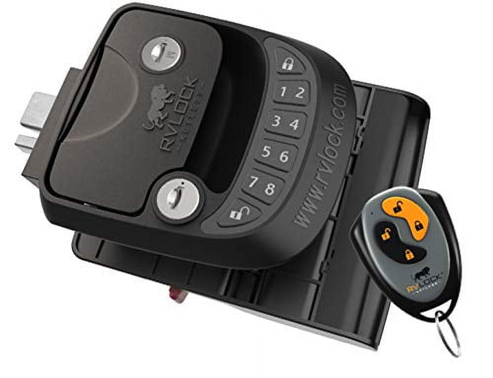 RVLock Keyless Entry Keypad & Fob, Compact RH RV/5th Wheel Lock ...