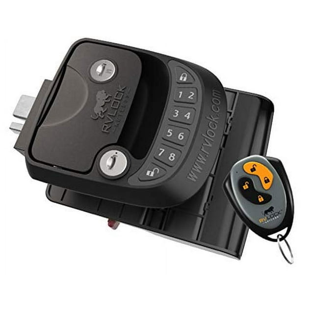 RVLock Keyless Entry Keypad & Fob, Compact RH RV/5th Wheel Lock ...