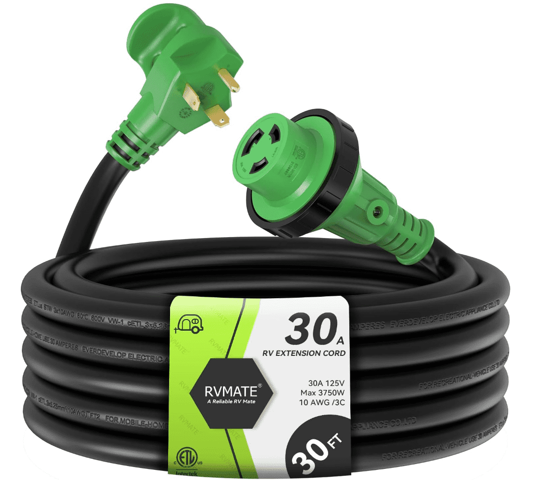RVMATE 30 ft 30 Amp RV Lockable Power Extension Cord C3030L-RM ...