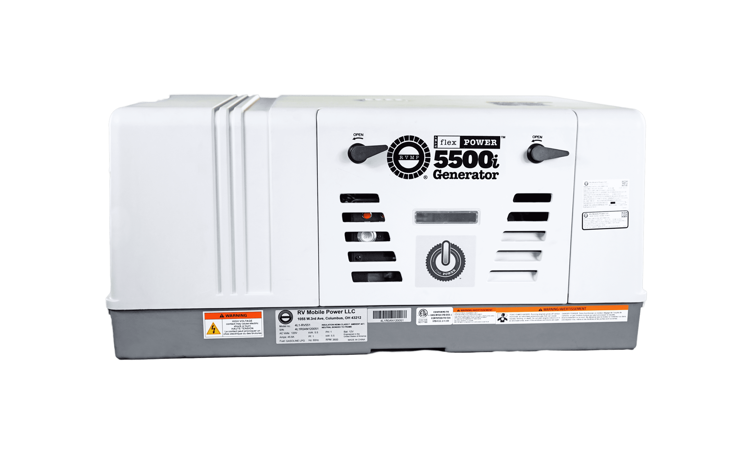RVMP Flex Power 5500i Ultra Quiet Electric Camper Generator | 5500W ...