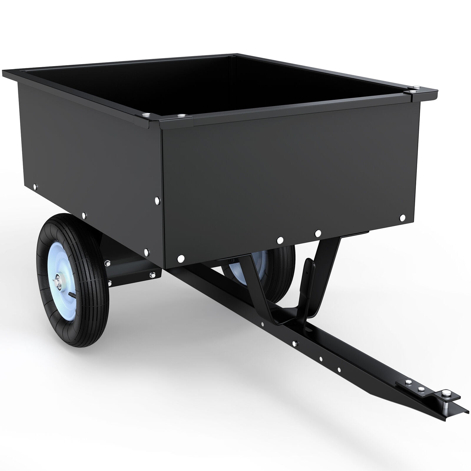 RVNI 350LB Capacity Dump Cart Trailer Tow Behind Lawn Steel for Lawn ...