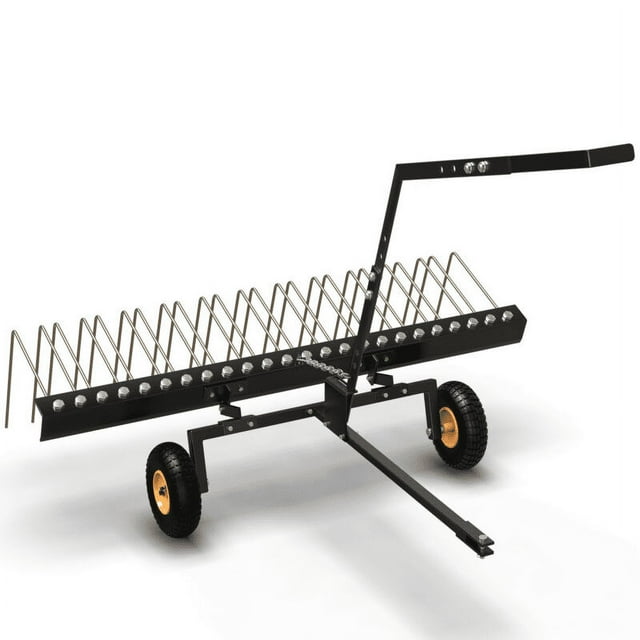 RVNI 60" Dethatcher Tow Behind Lawn Groomer Steel Landscape Rake with ...