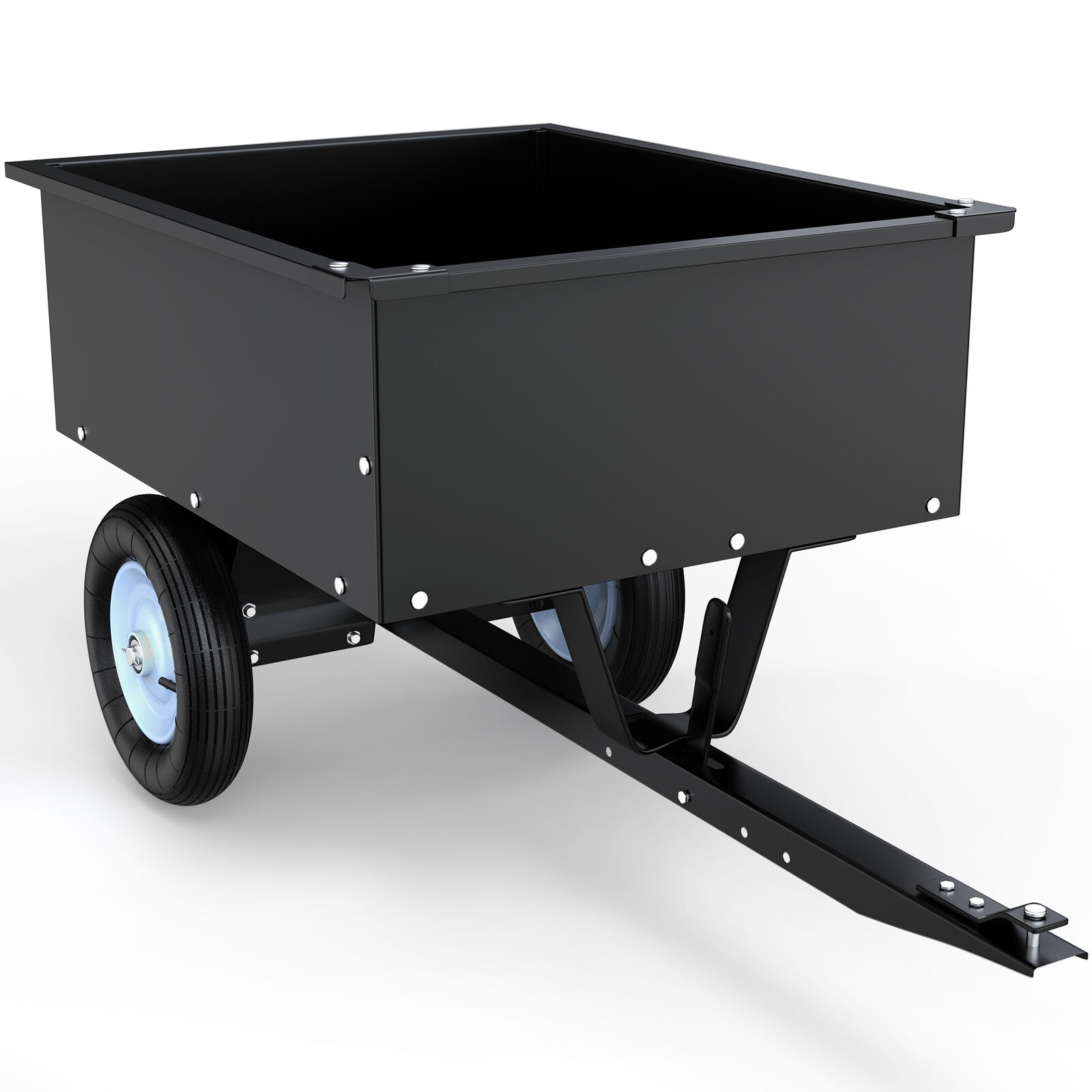 SKYSHALO Dump Trailer Tow Behind Dump Cart 15 Cu. Ft. 750 lbs Heavy ...