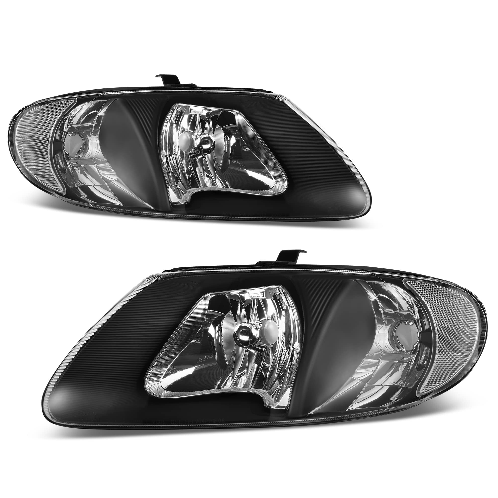 RVNI LH+RH Pair Headlights for 01-07 Dodge Caravan Town & Country 01-03 ...