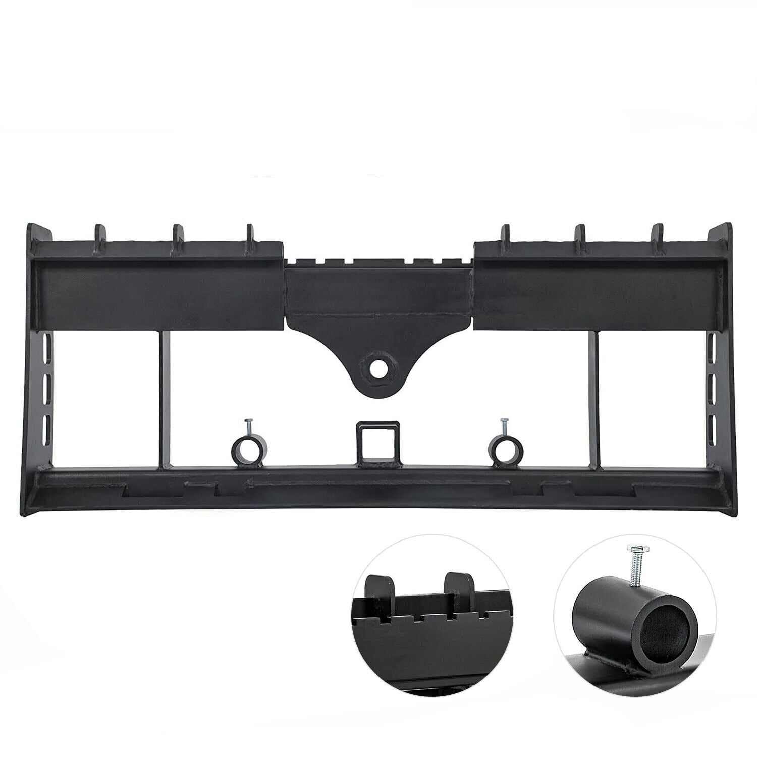 RVNI Skid Steer Pallet Fork Frame With Receiver Hitch & Spear Sleeves ...