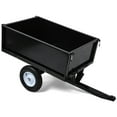 RVNI Steel Dump Cart Tow Behind Solution for Lawn Dump Tractors 500 lbs ...