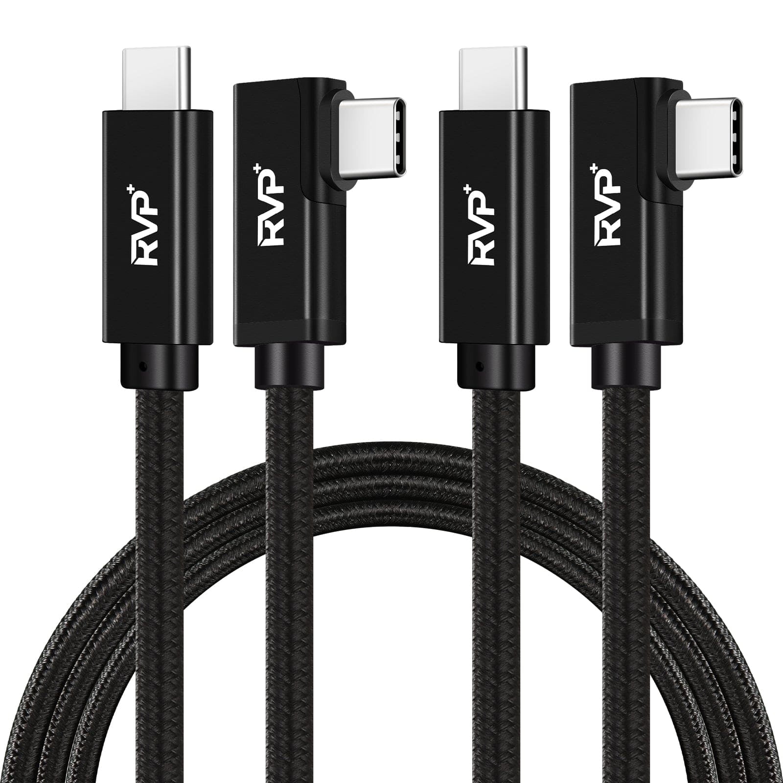 RVP 90 Degree USB C Cable, 100W Fast Charging, 20Gbps Data, 4K Video ...