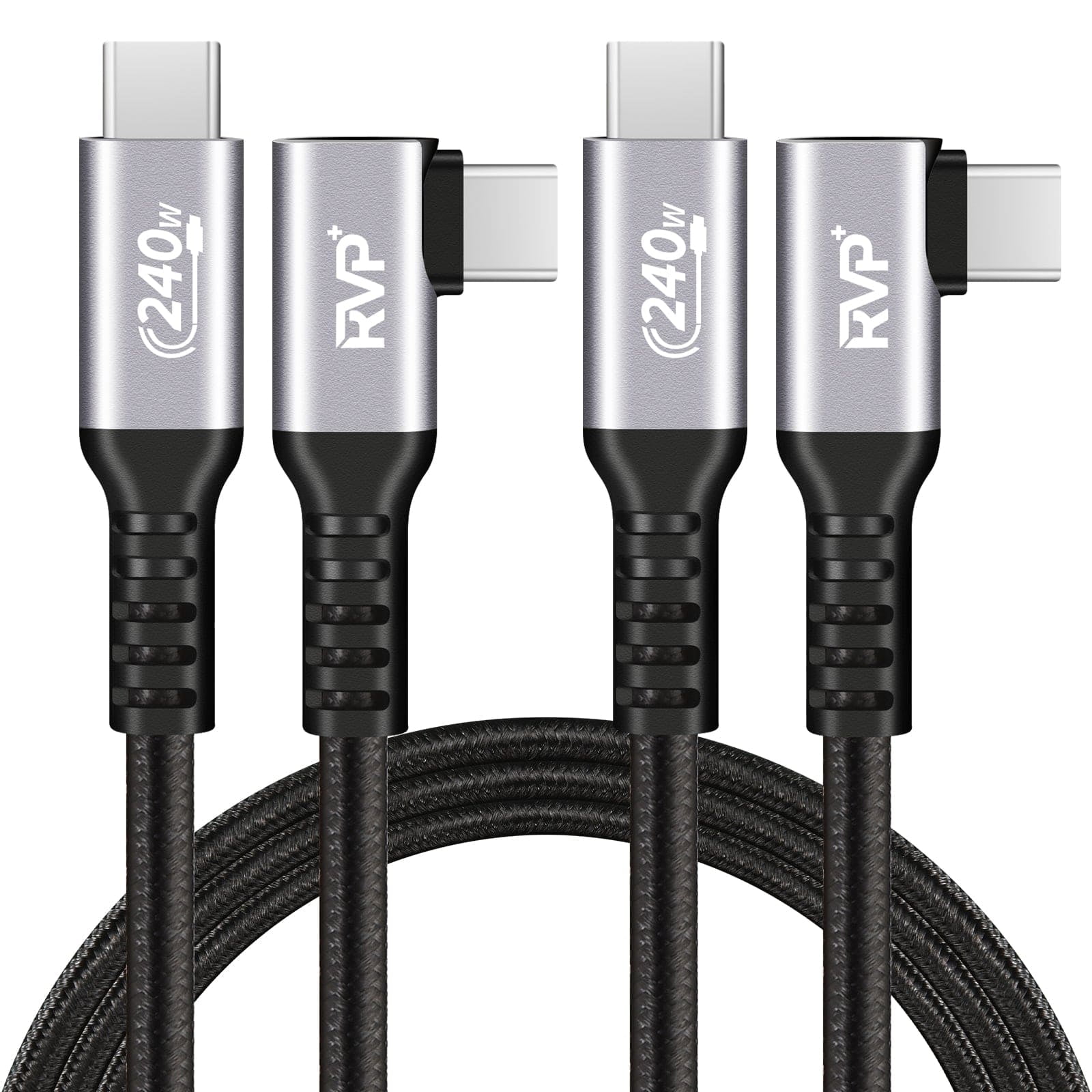 RVP USB C Cable 90 Degree, Type C to Type C, PD 3.1 Fast Charging 240W ...