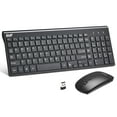 RVP+ Ergonomic Wireless Keyboard and Mouse Combo, Quiet Keys, Ultra ...
