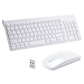 RECCAZR Wireless Keyboard and Mouse Combo, Ultra Quiet, 12 Multimedia ...