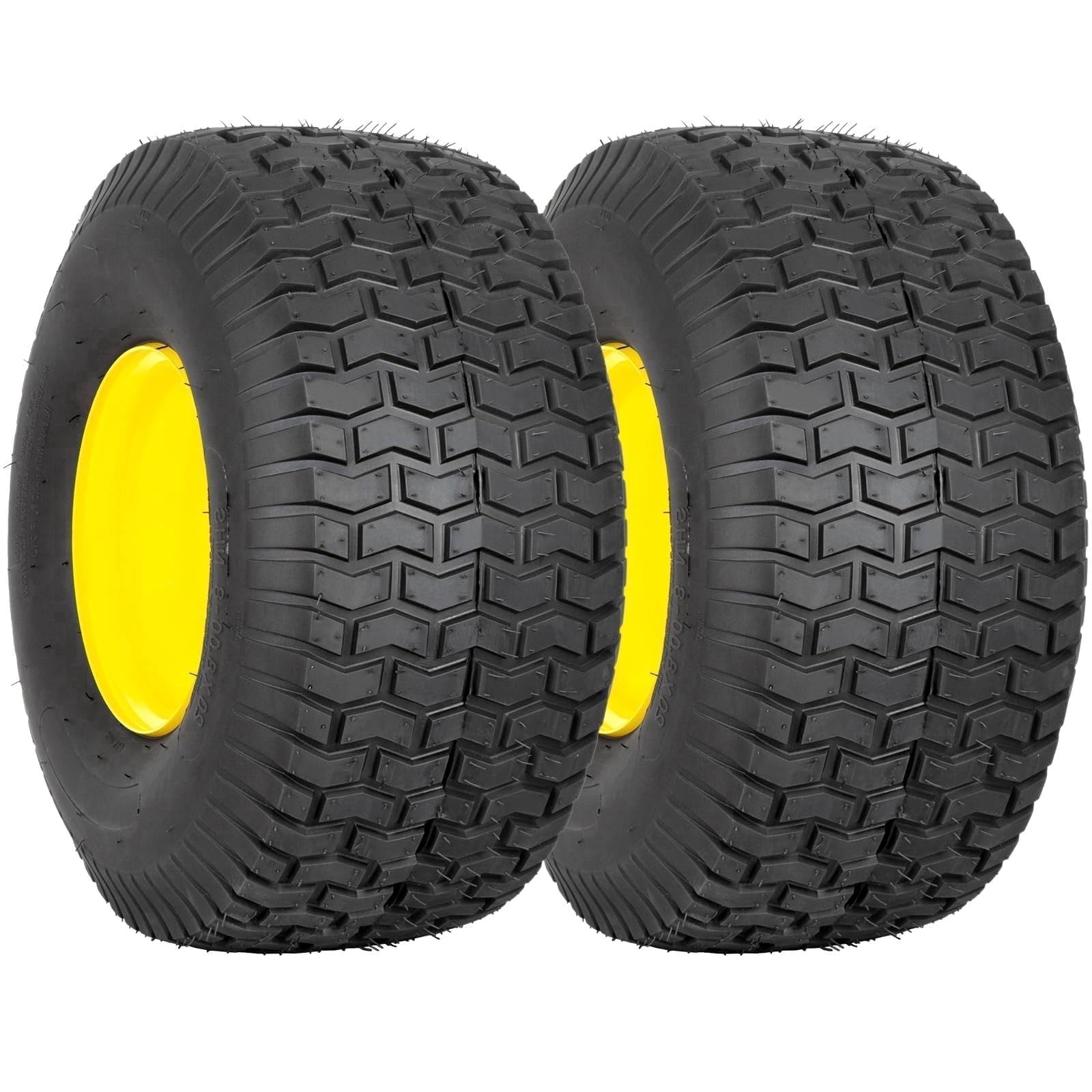 RVpunk Lawn Mower Rear Tire 20x8.00-8 and Wheel Assembly, 3/4" Bore 3.5 ...