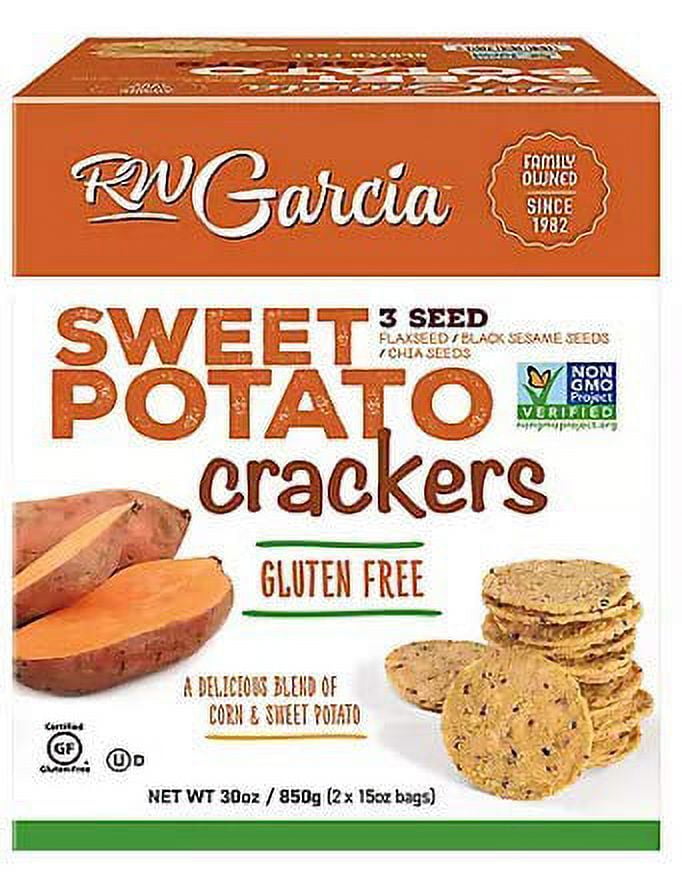 RW Garcia 3 Seed Sweet HYZ01 Potato Crackers - 2 x 15 oz Bags - Walmart.com