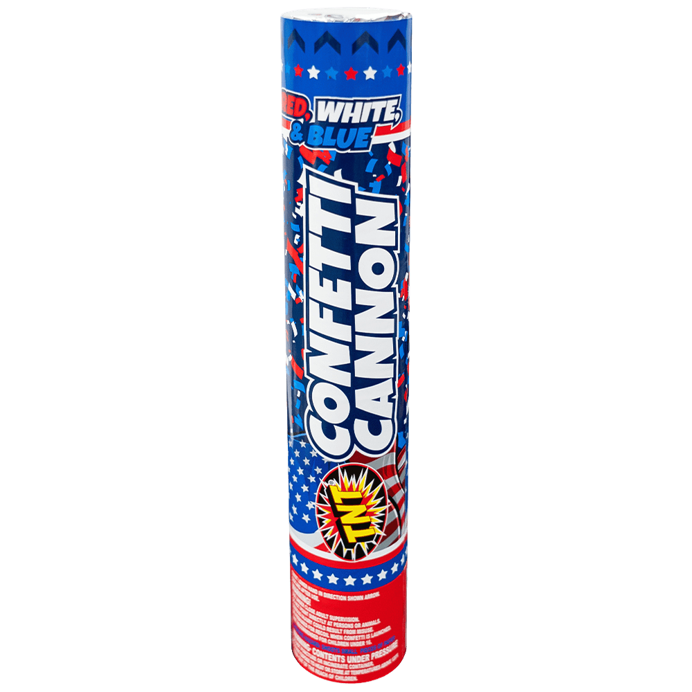 Red White and Blue Confetti Cannon, TNT Fireworks. Summer - Walmart.com
