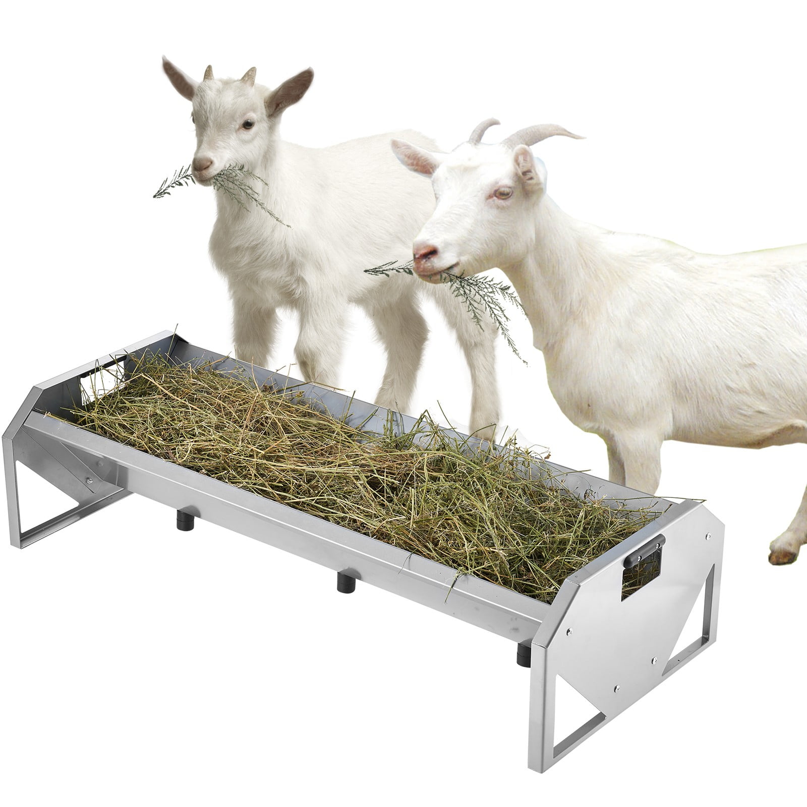 RWTFGV 45" Livestock Feeding Trough, 22 Gallon Capacity, Galvanized ...