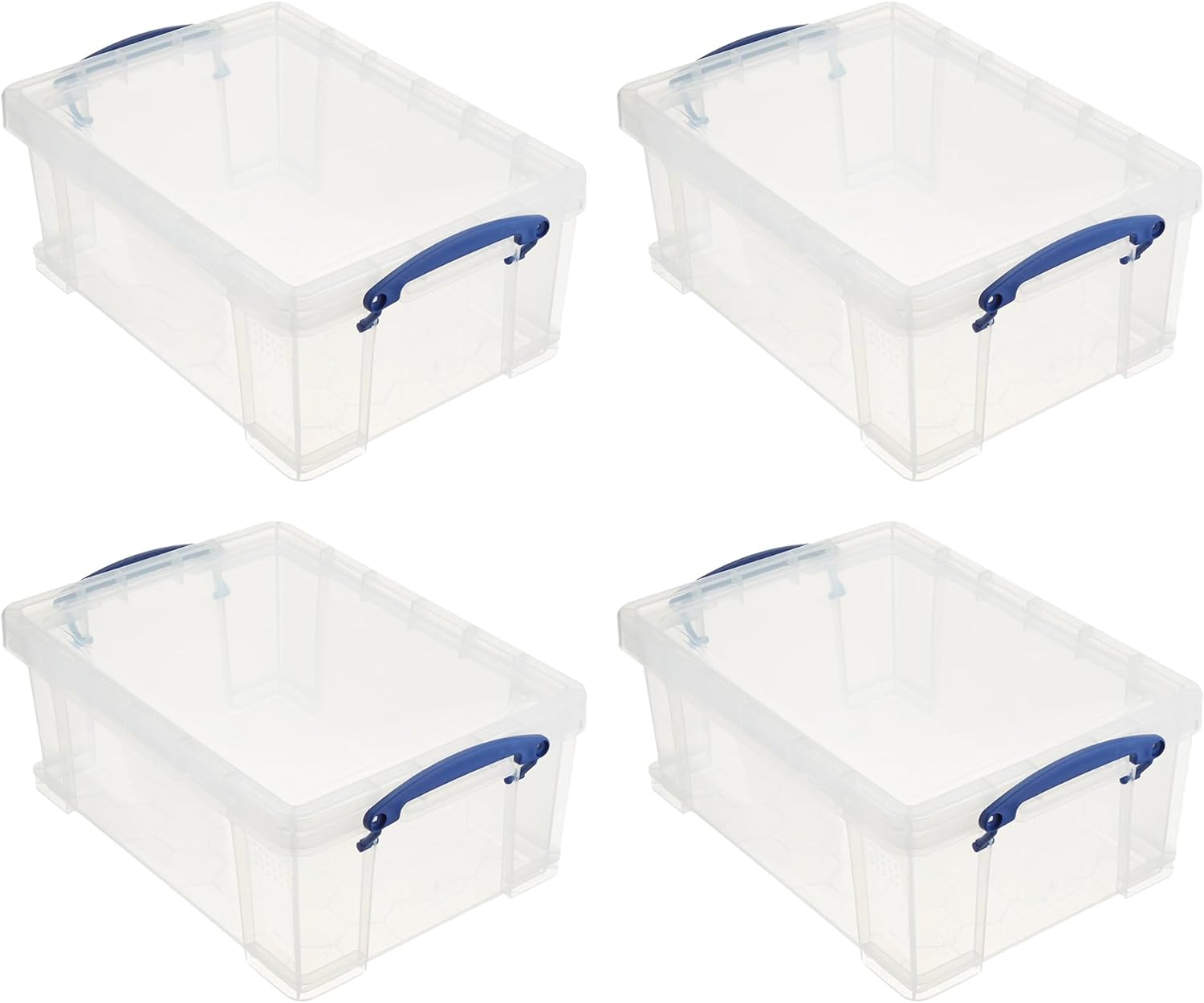 RWTFGV 9 Liter Plastic Stackable Storage Container with Snap Lid ...
