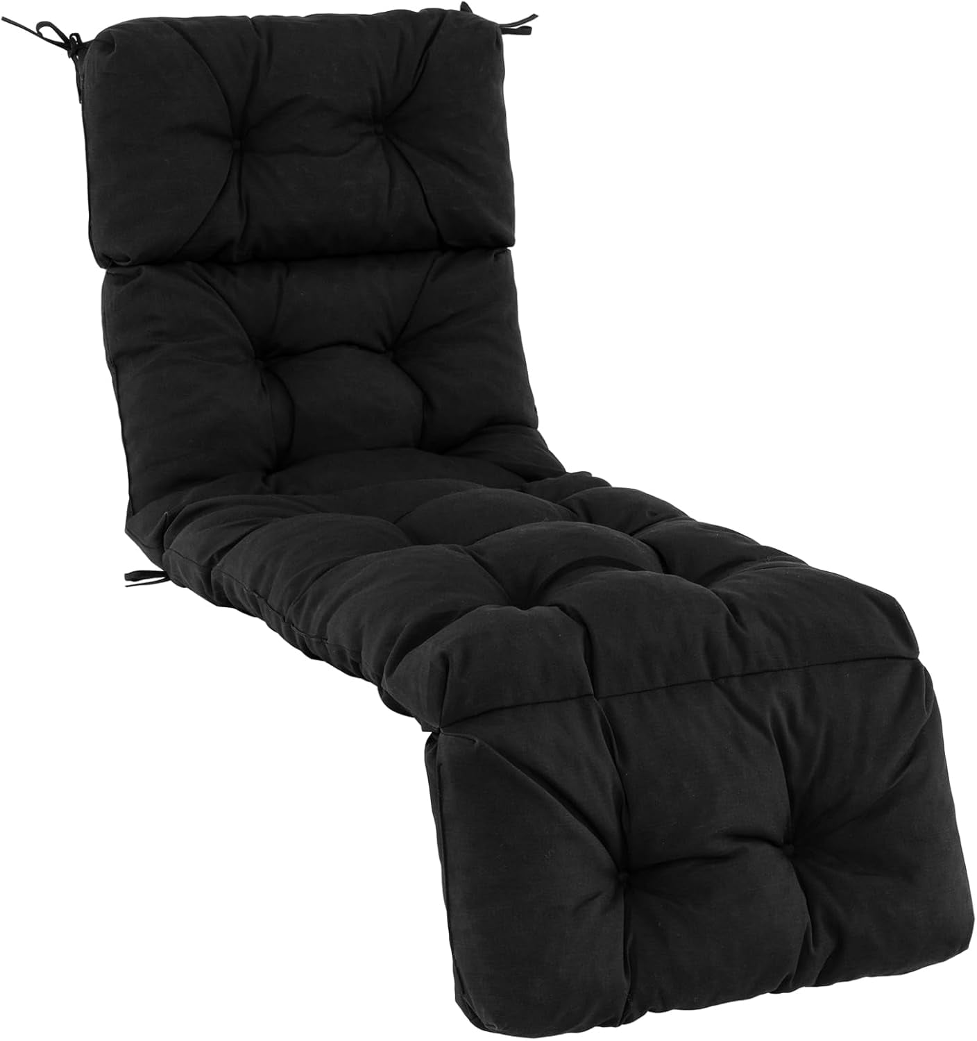 RWTFGV Lounge Chair Cushion, Outdoor Padded Cushions with String Ties ...