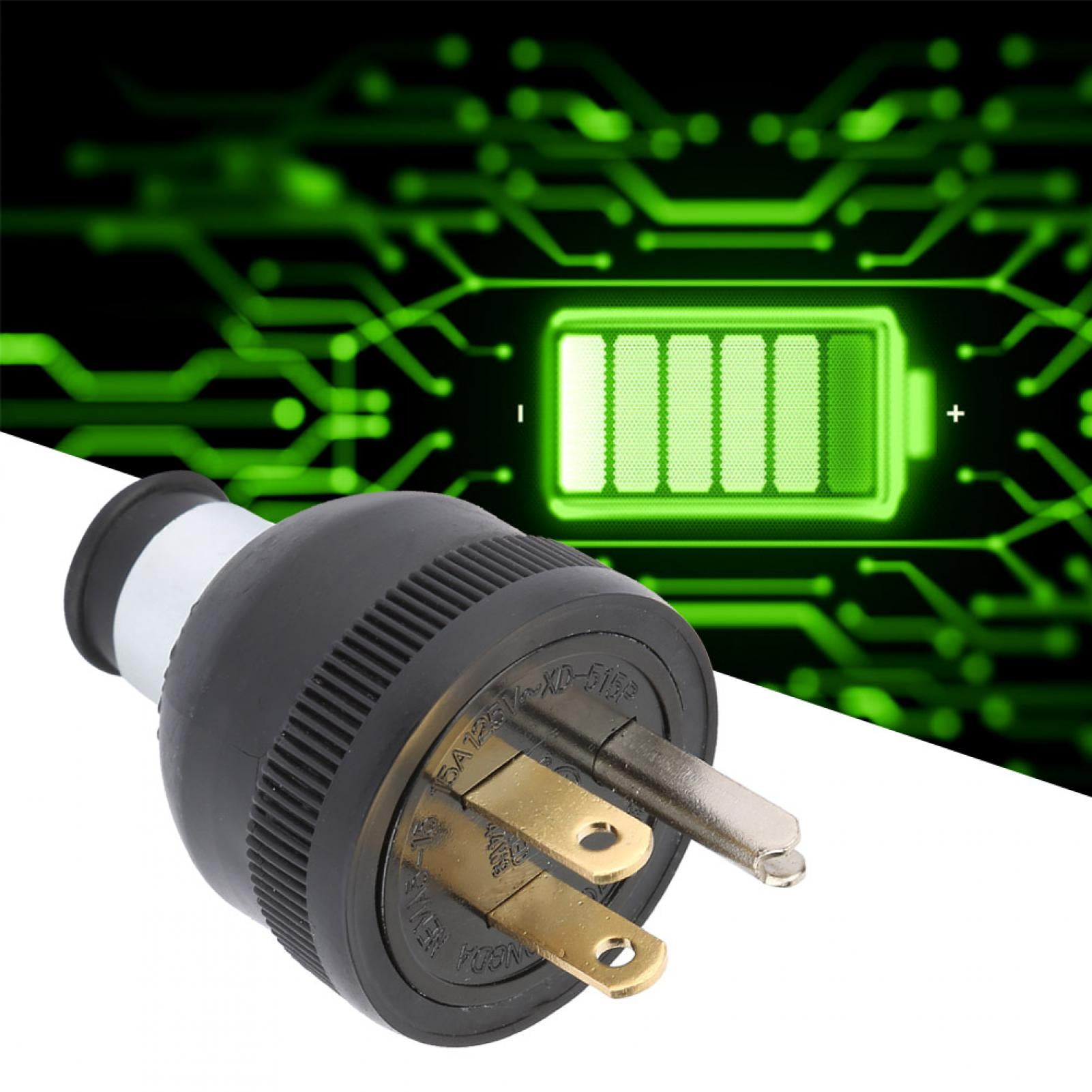 RWUDV US Plug,NEMA5-15P 15A 125V US Power Plug US Straight Blade Plug 2 ...