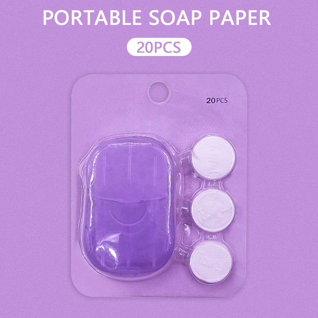 RWVBM Disposable Washing Hand Bath Toiletry Paper Soap Sheets ...