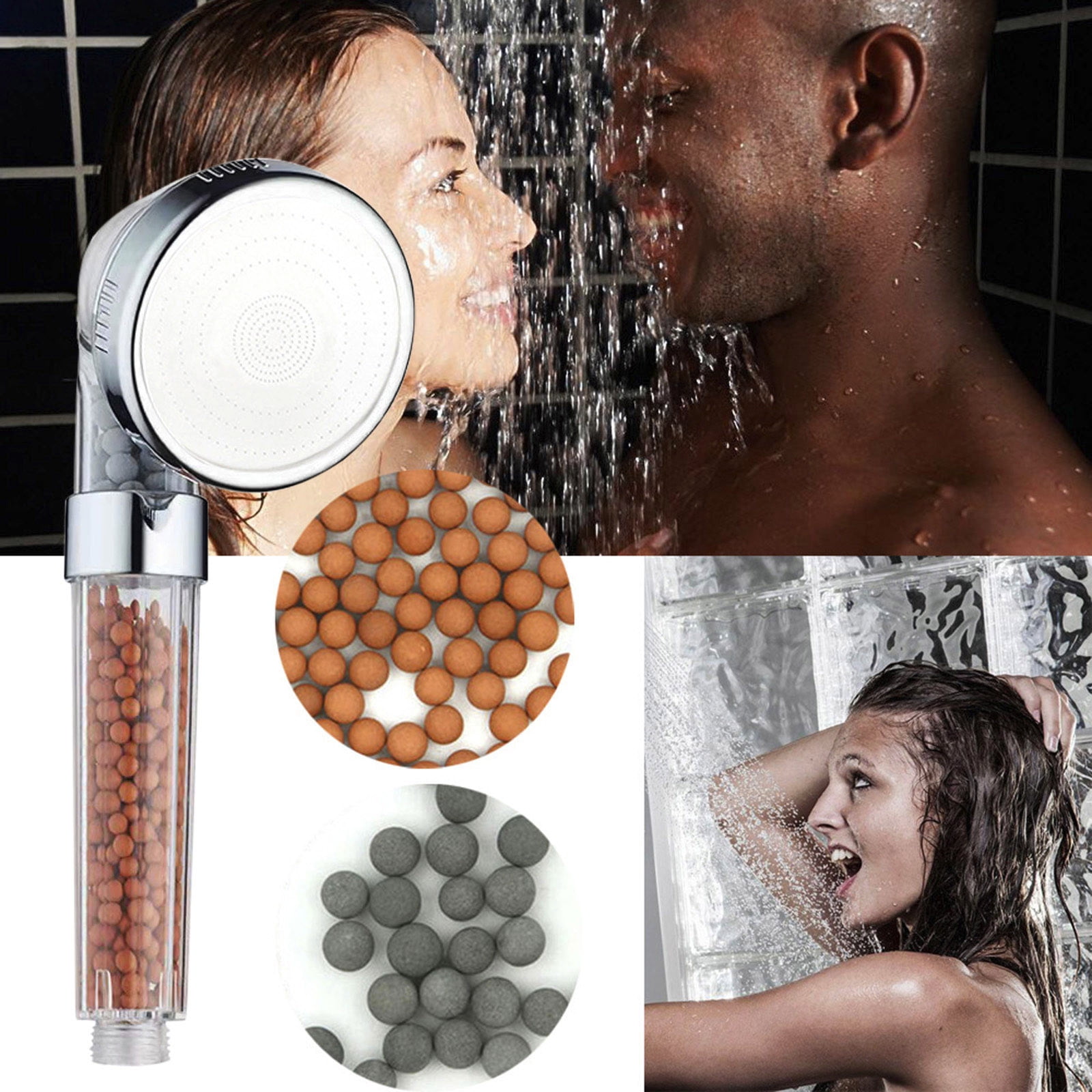 Rwvbm High Pressure Shower Bathroom Water Saving 3 Mode Ionic
