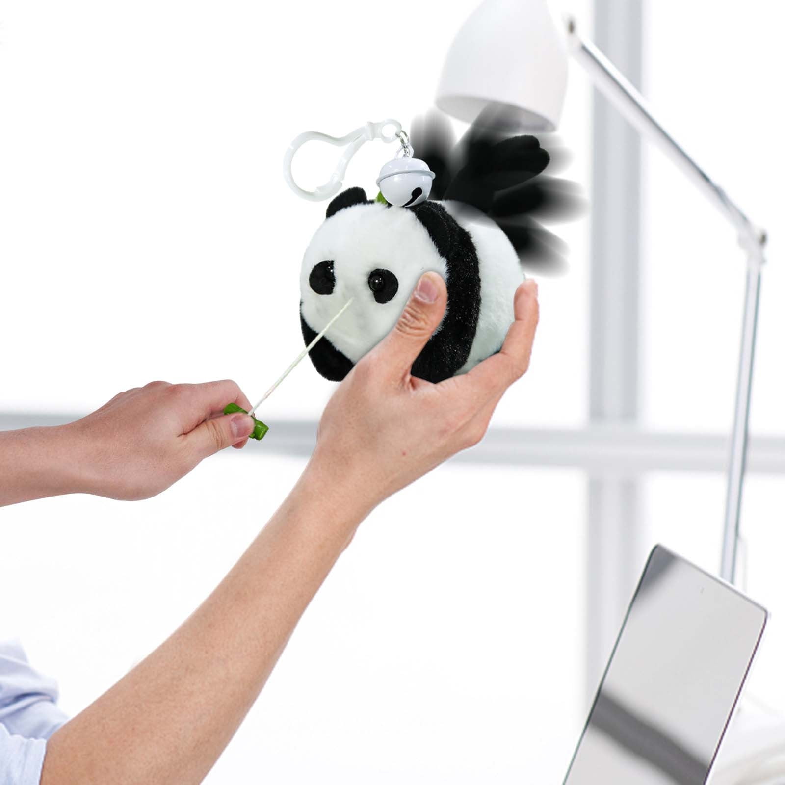 Keychain Bell Pull Rope Wagging Tail,Treasure Doll Dog Plush Toy for Keychains Gifts Pillows ...