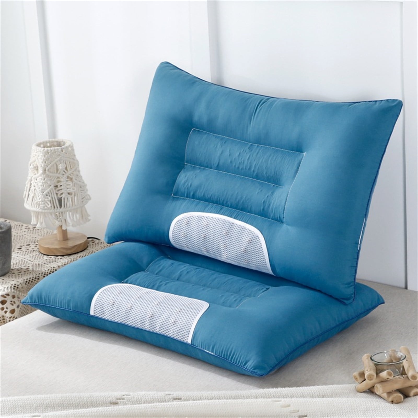 Magnetic Cassia Neck Pillow for Dormitory-3D Low Profile Pillow for ...