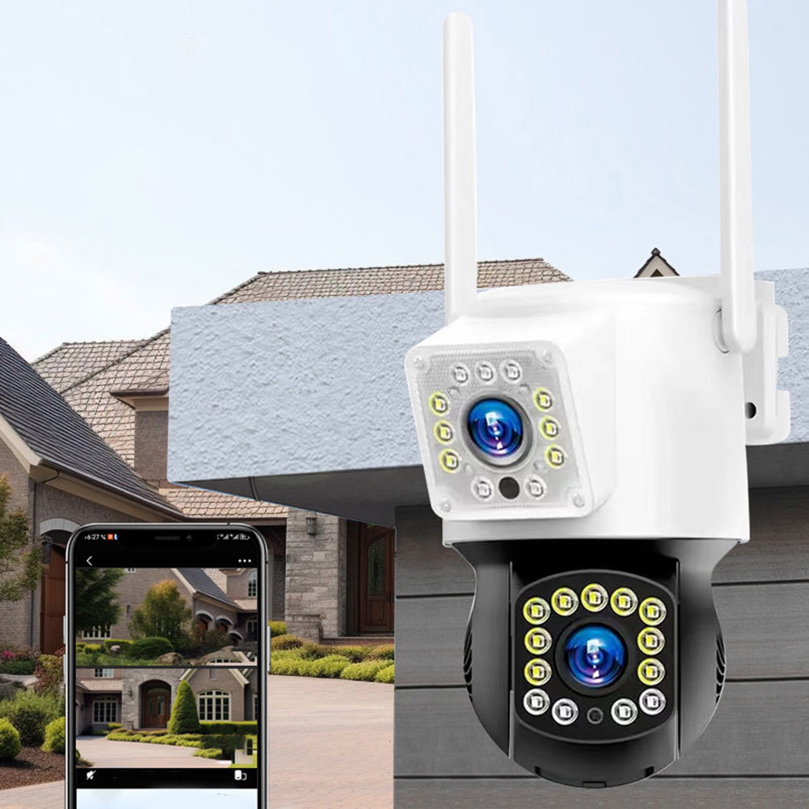 Outdoor Surveillance Camera,No Network Required,WiFi HD,Human Detection ...