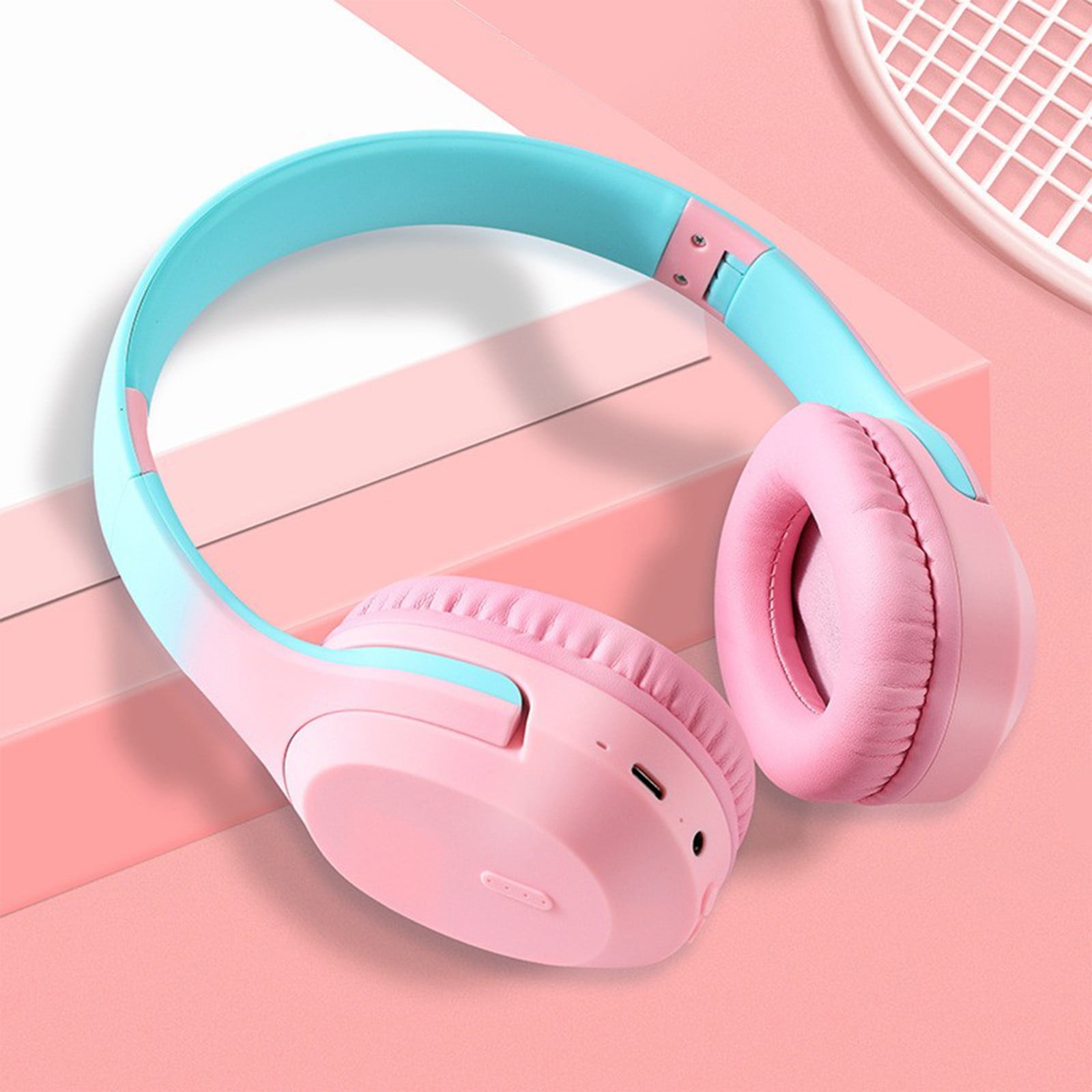 RWVBM Over-Ear Wireless Headset: 180-Hour Battery, Microphone, AUX ...