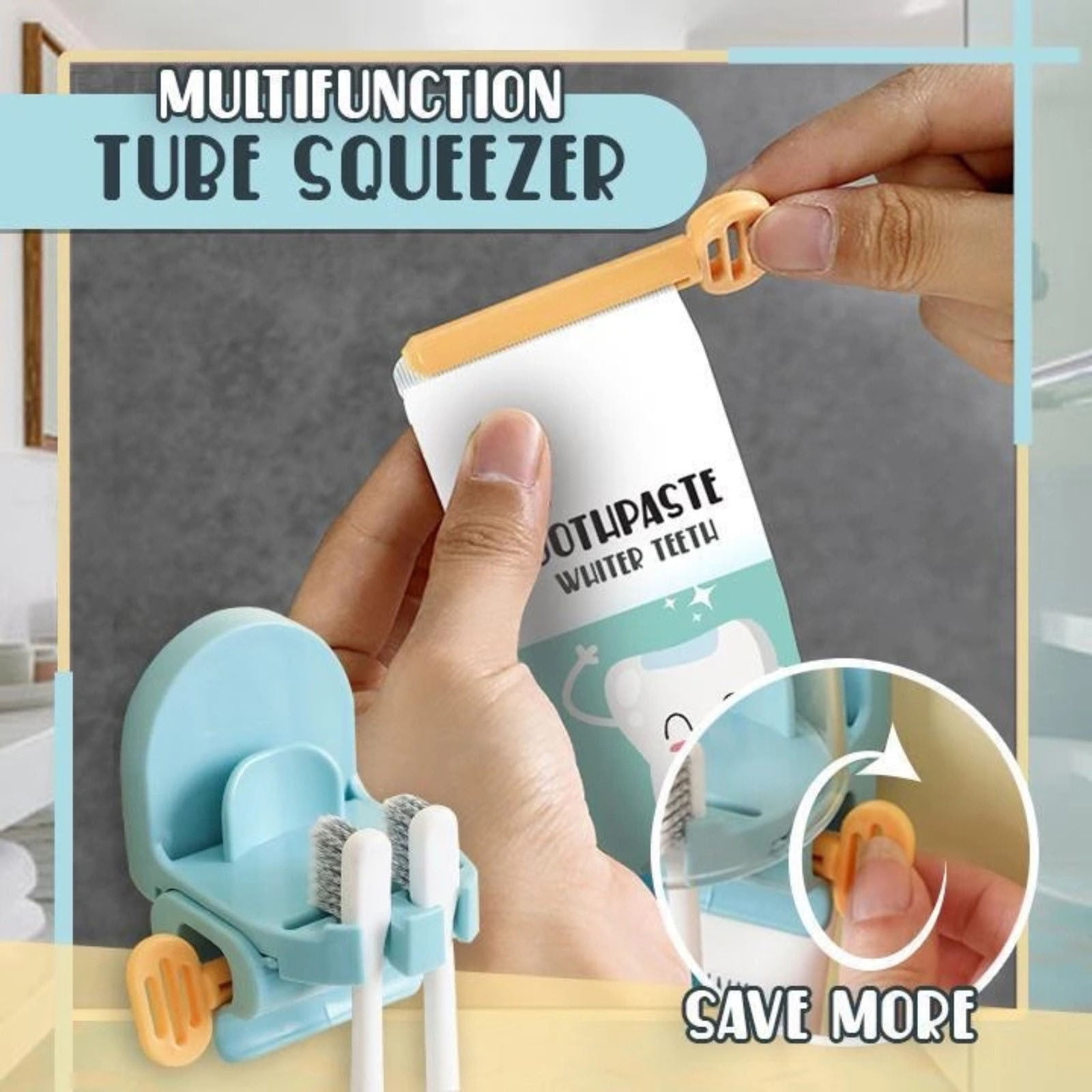 RWVBM Self-Adhesive Dentifrice Squeezers 3-in 1 Storage For Your ...