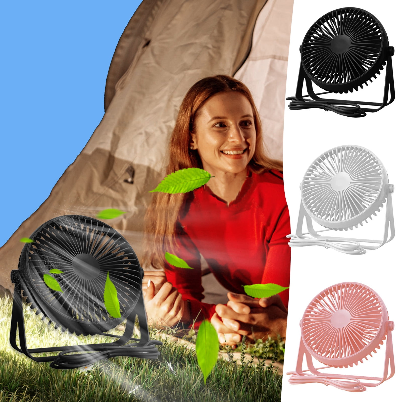 Lightall Six Inch Fan Desktop Fan Office Mini Desktop USB Fan Small ...