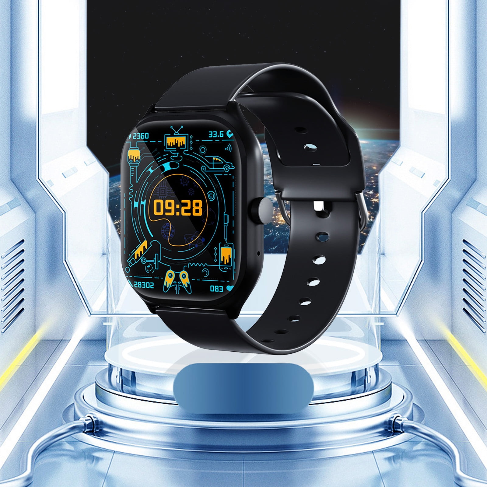 Smart Watch: 2.02-inch Display,Bluetooth Calling,NFC,Alloy Case,Photo ...