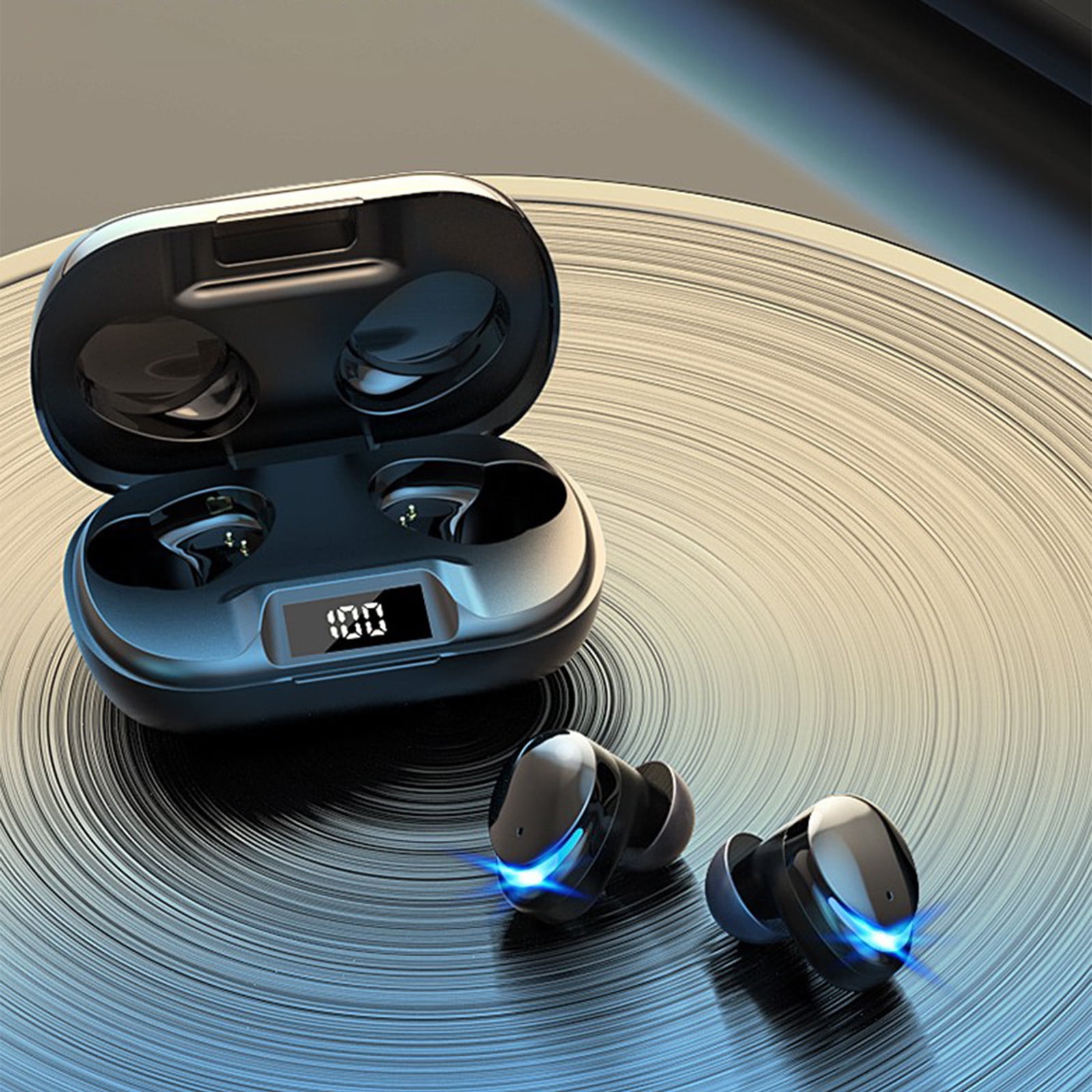 RWVBM True Wireless Bluetooth Headphones, Built-in 400mAh Battery, Dual ...