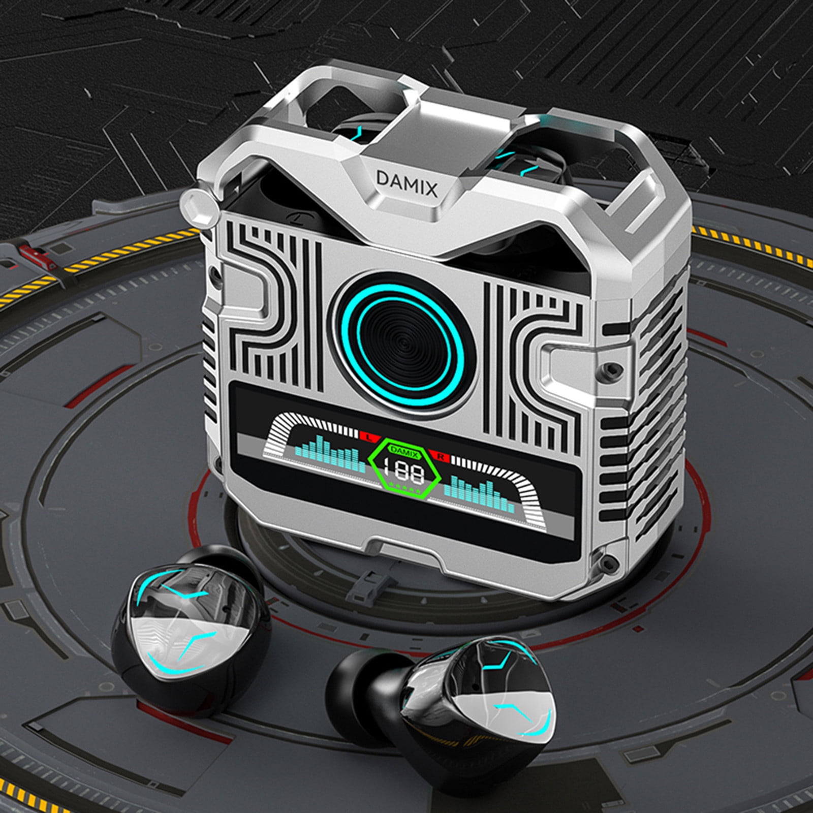 RWVBM Wireless Bluetooth Earphones with Mechanical Wind Design, In-Ear ...