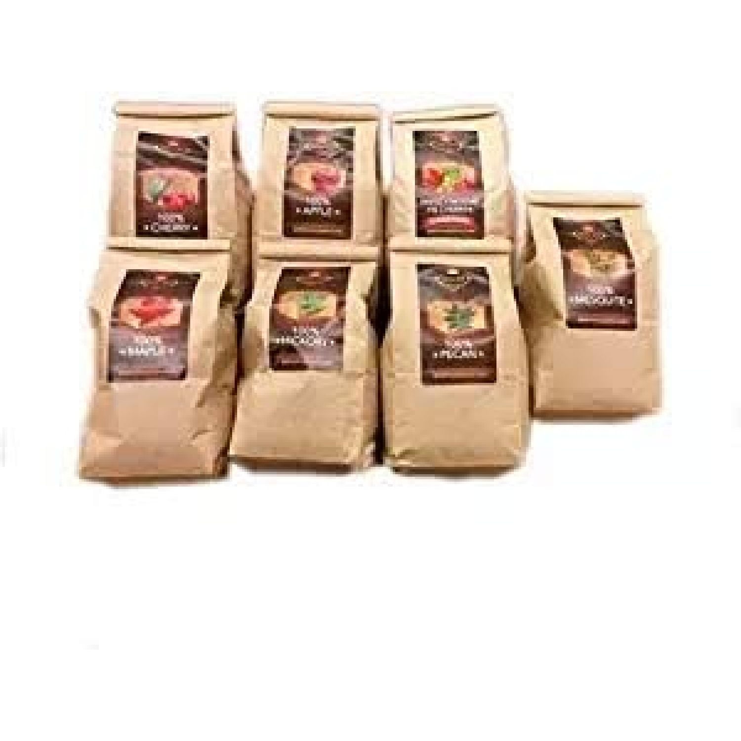 RWYP BBQ Pellet 7 Varieties Pack - 1 Pound Bags - 100 Percent (Apple ...