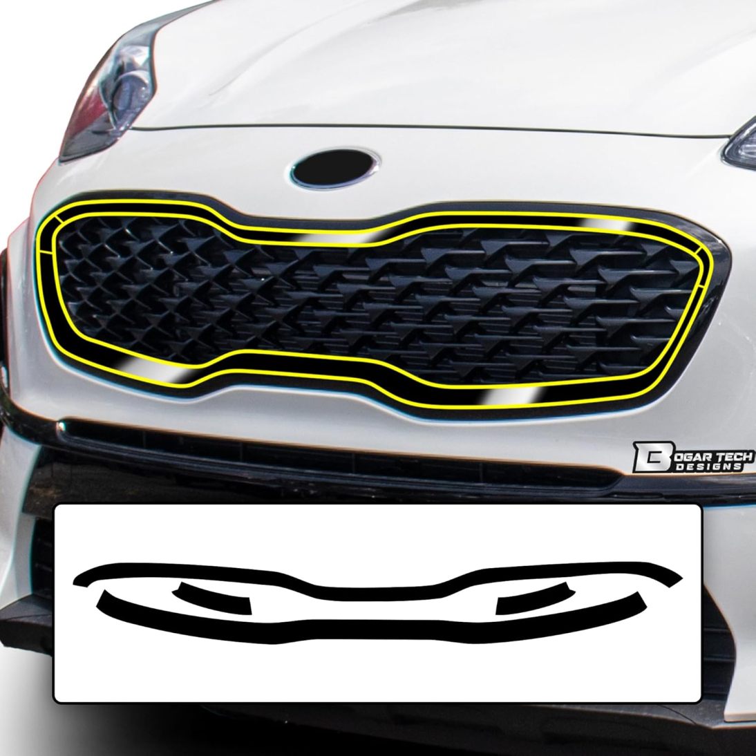 RWYP Grille Front Bumper Chrome Delete Sticker Decal Vinyl Film ...