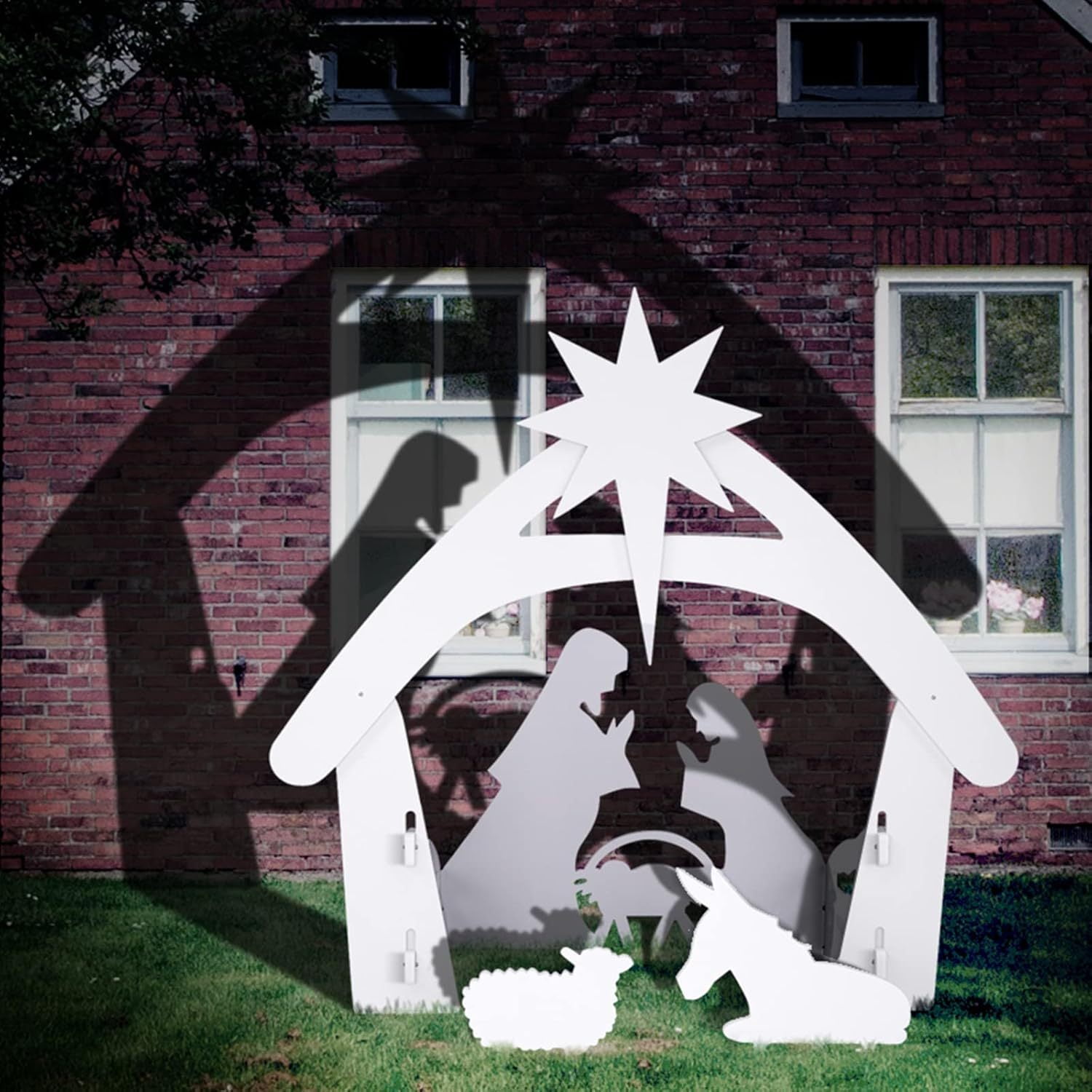 RWYP Large Outdoor Nativity Scene, Holy Family Nativity Set Yard Sign ...